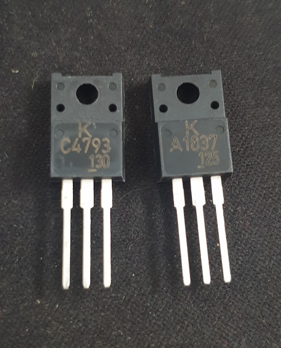 Transistor C4793 A1837 Power Amplifier dan Driver Stage Amplifier ...