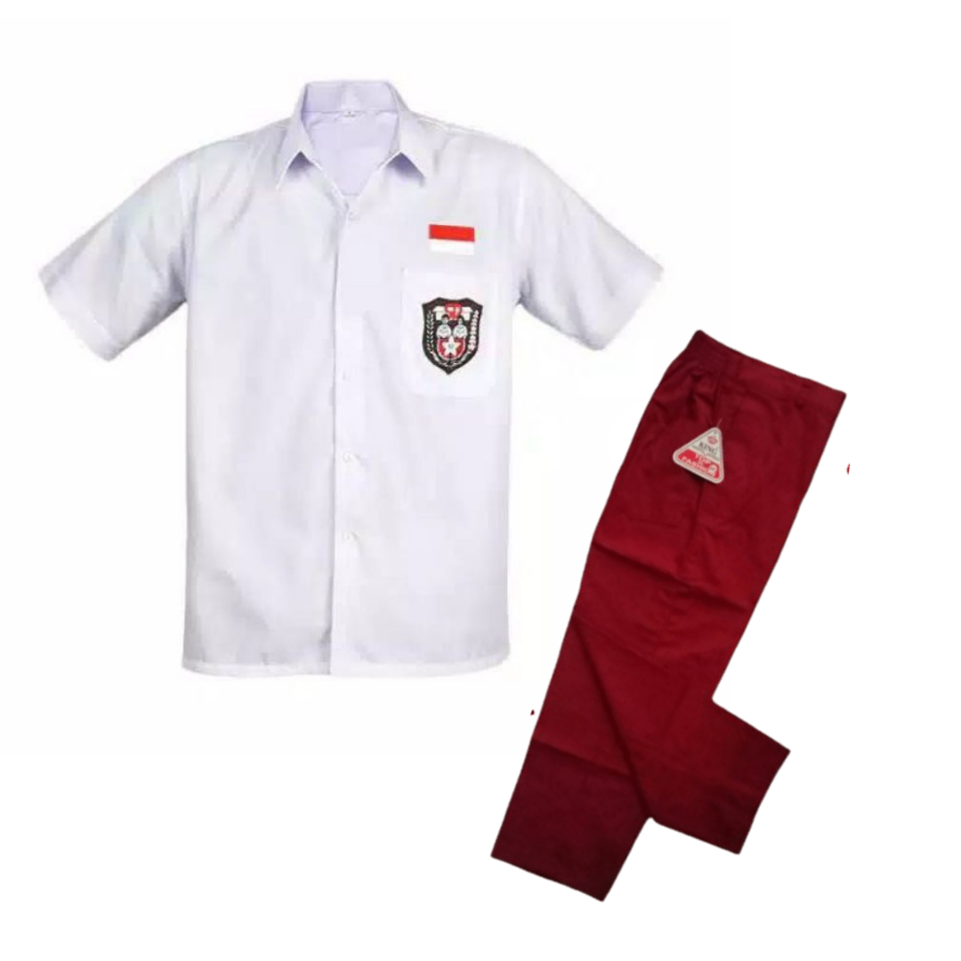 Seragam Sekolah SD Anak Laki laki Merah Putih Baju Pendek Celana ...