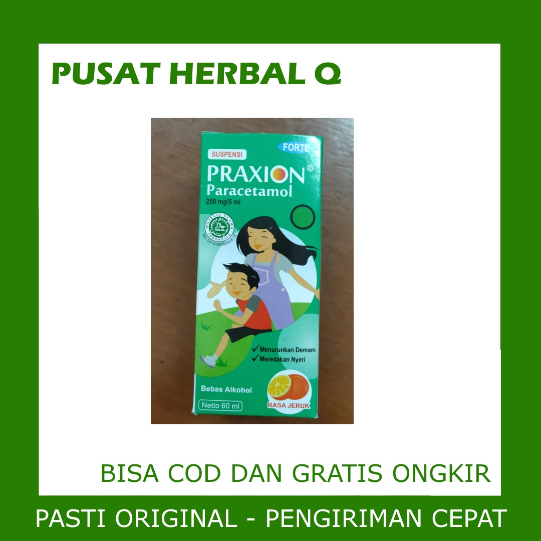 PRAXION FORTE 60ML SUSPENSI PARACETAMOL ANAK BAYI BALITA DEMAM PANAS ...