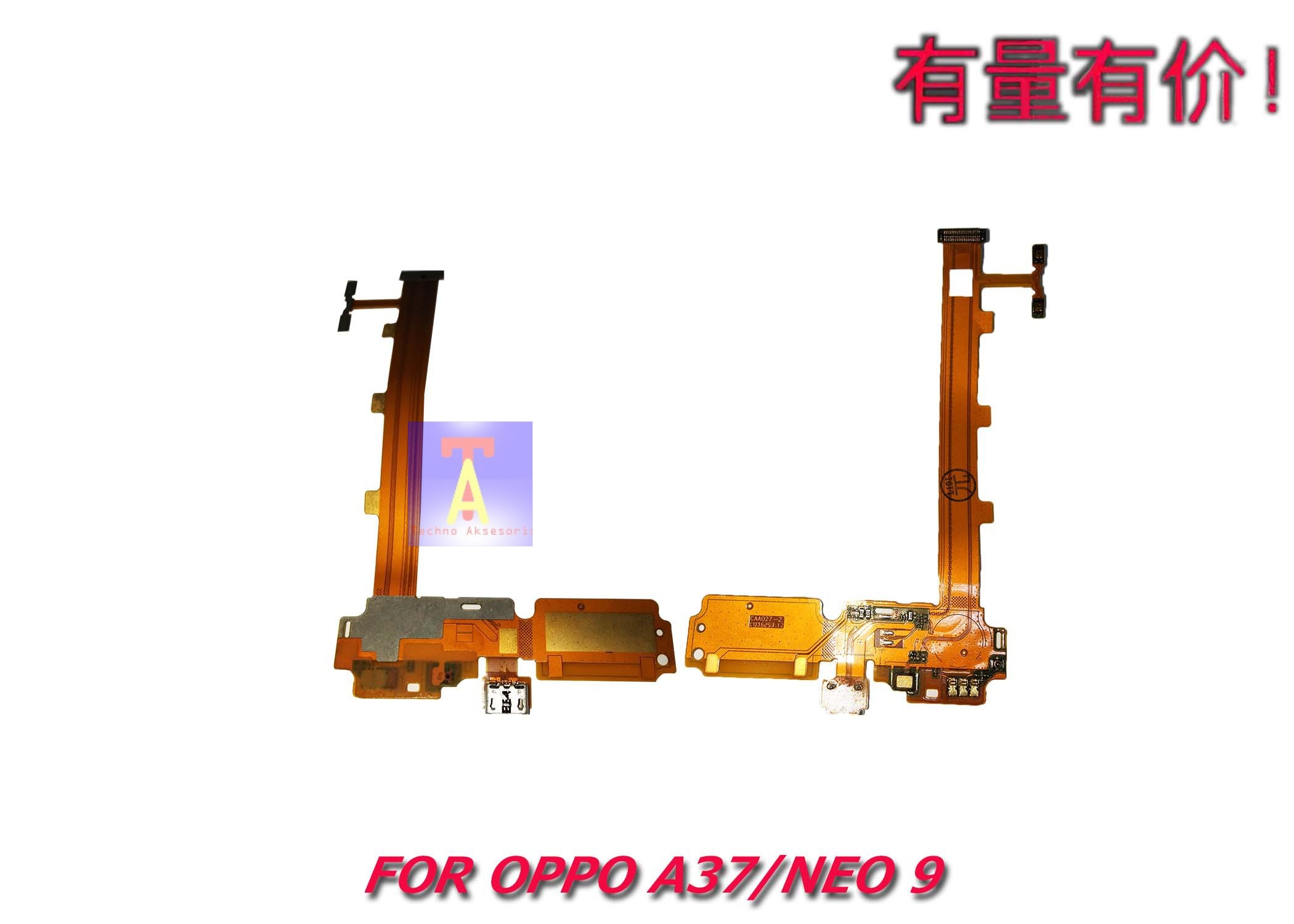 FLEXIBLE CONNECTOR CHARGER MIC VOLUME OPPO A37 - NEO 9 - KONEKTOR CAS ...