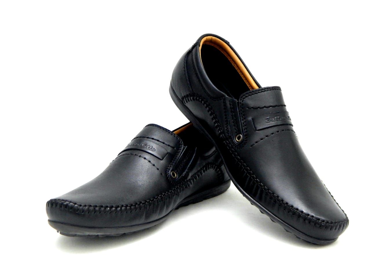 SEPATU MOCASSIN KULIT JUSTIN OTTO LEXUS 1982 HITAM | Lazada Indonesia