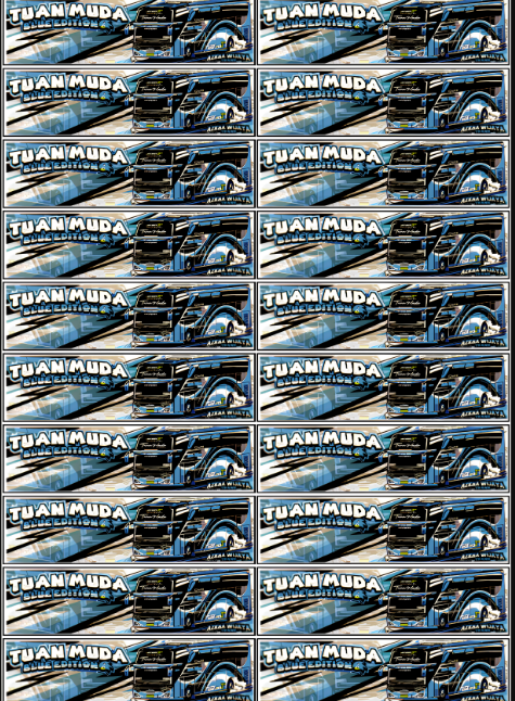 Stiker bus tuan muda biru Unofficial | Lazada Indonesia