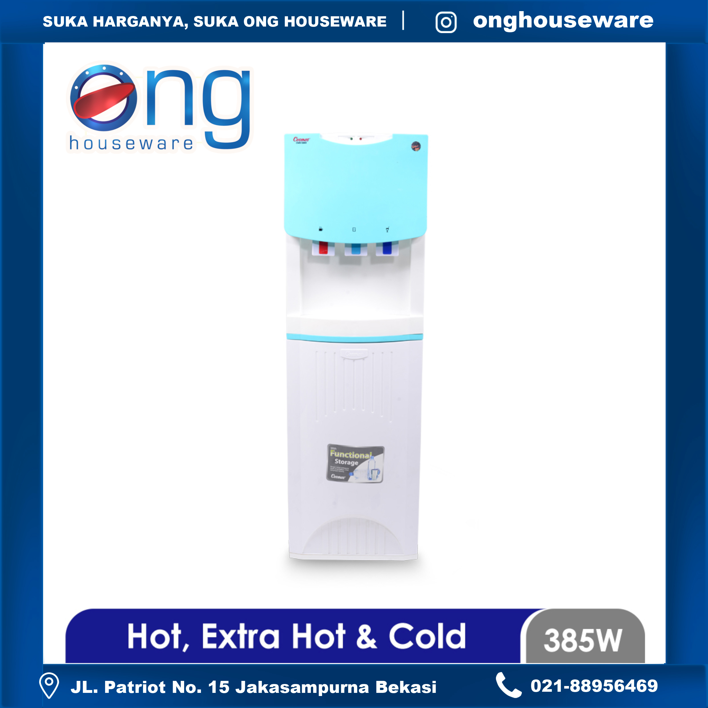 Standing Dispenser Water Dispenser Hot & Cold Cosmos CWD5603 CWD 5603 ...
