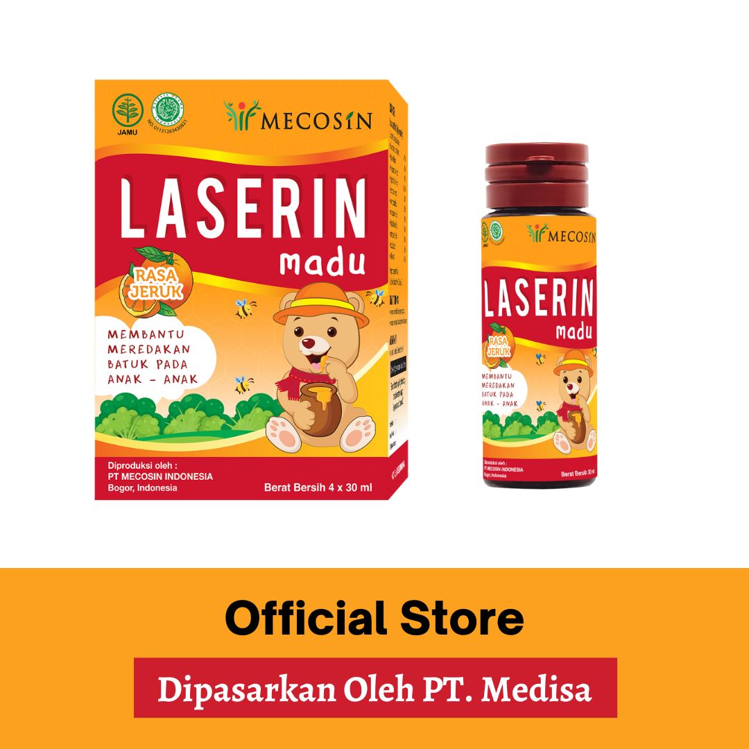 LASERIN Madu Orange 30 ml | Sirup Obat Batuk Anak Rasa Jeruk | Obat ...