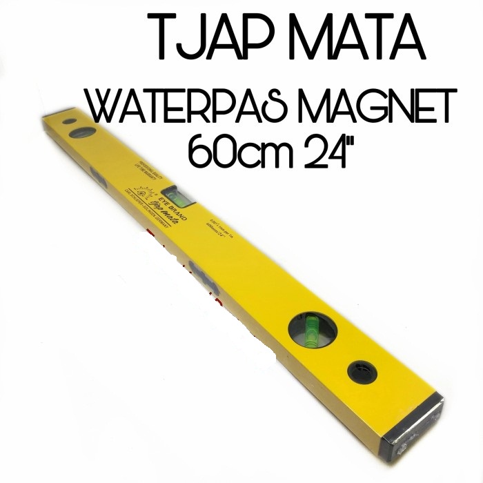 WATERPAS WATERPASS MAGNET 60 CM 600 MM 24 INCH TJAP CAP MATA GERMANY ...