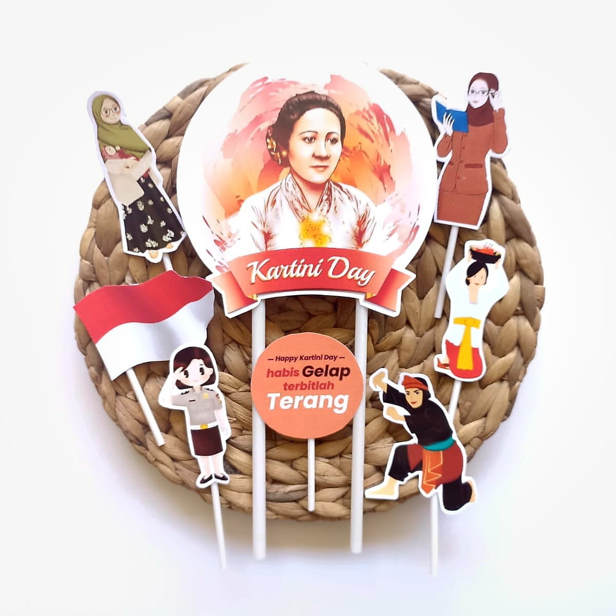 Topper cake Karakter Kartini / Hiasan Kue / Tusukan Kue | Lazada Indonesia