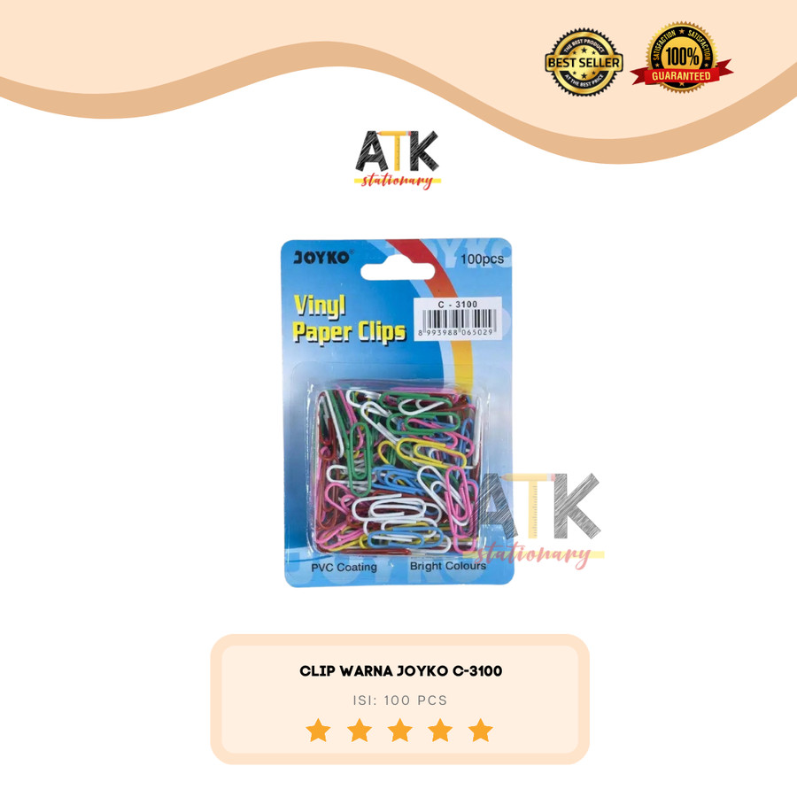 Paper Clips Warna/ Klip Kertas Warna Joyko atk | Lazada Indonesia
