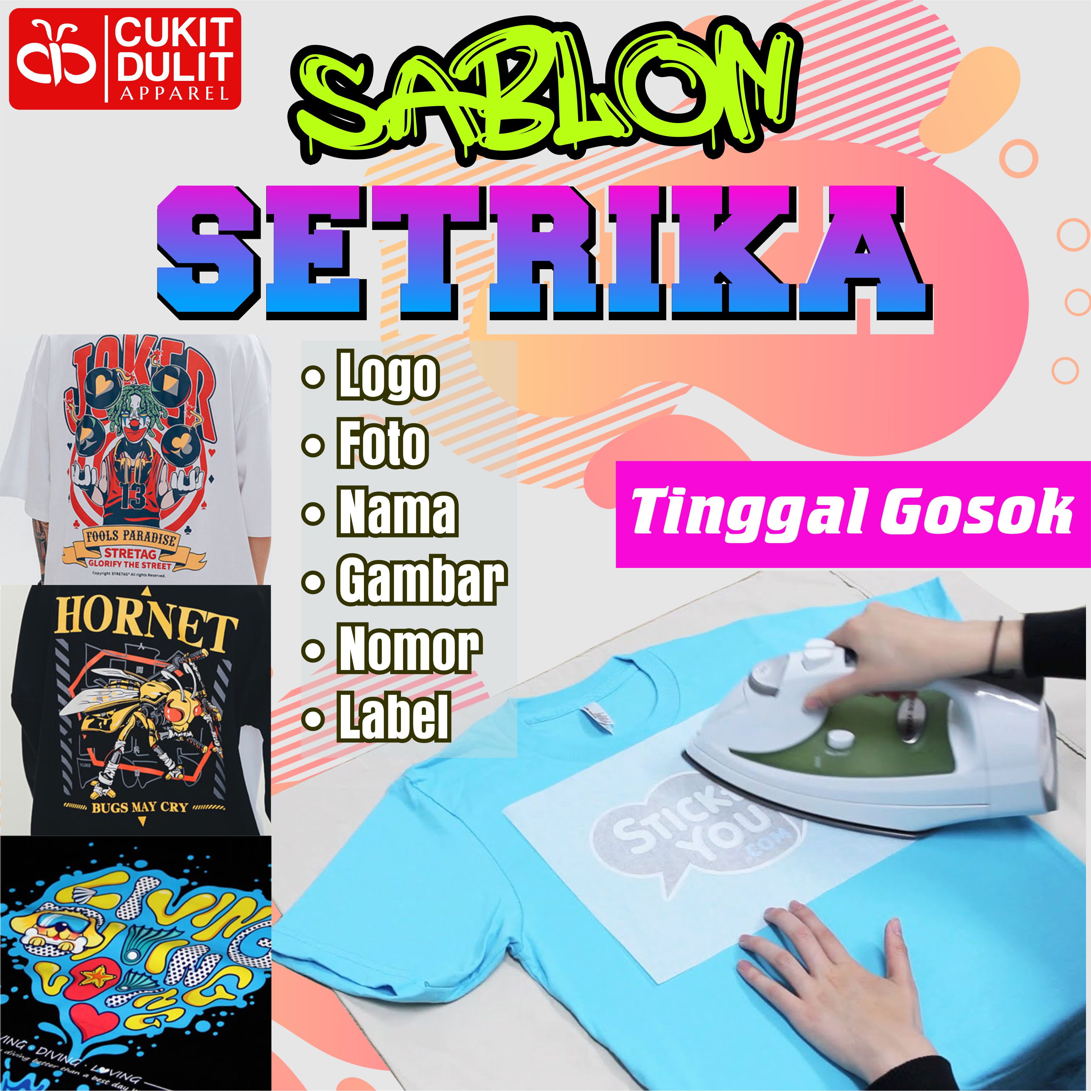 Sablon Setrika - Cetak DTF Satuan - Stiker Sablon Custom Satuan ... Sablon Setrika - Cetak DTF Satuan - Stiker Sablon Custom Satuan ...