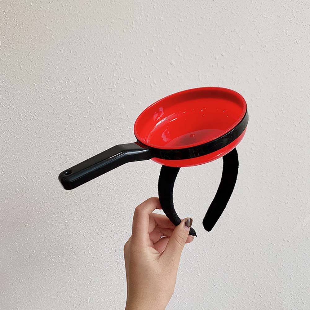 HHGY ไม่ซ้ำใคร เด็กๆ กระทะ กิ๊บติดผมน่ารัก ที่คาดผมตลก ไข่ดาว หมวกคลุม ...