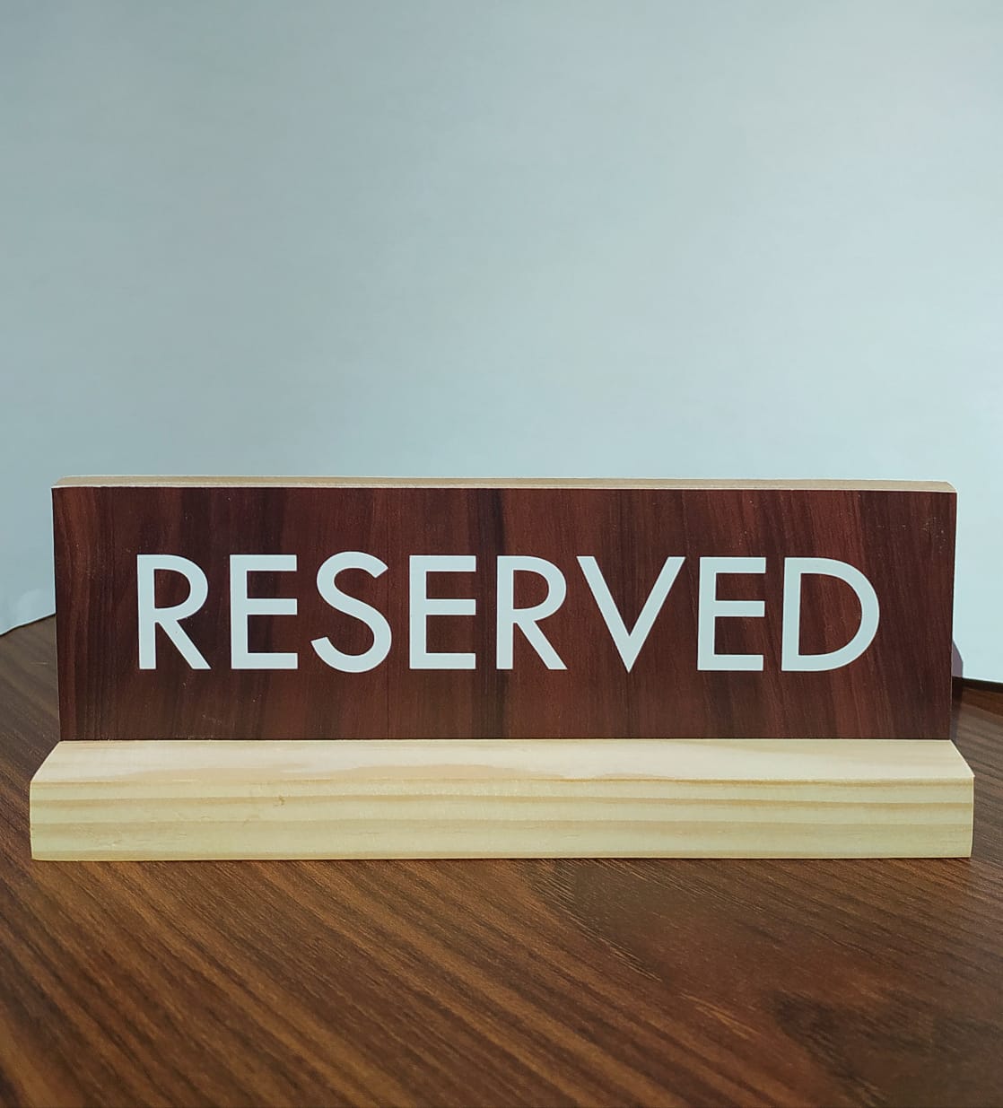 sign reserved - desk sign - papan tanda meja reserved | Lazada Indonesia