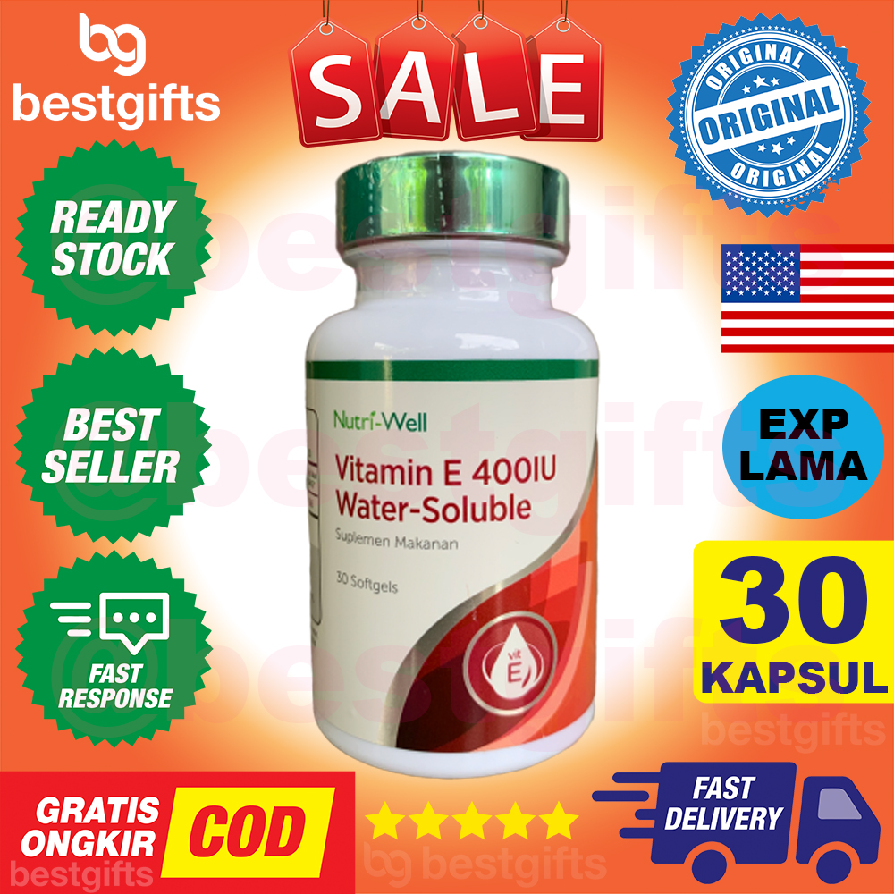 NUTRIWELL NUTRI WELL VITAMIN VIT E 400IU 400 IU WATER SOLUBLE ...