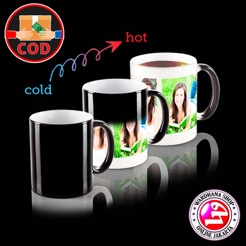 MUG Custom Cetak Gelas Unik Berubah Warna Mug Bunglon Mug Unik Design ...