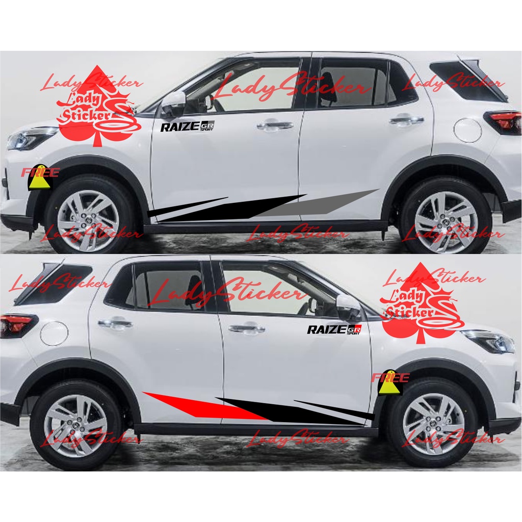 STRIPING STICKER MOBIL RAIZE STICKER LIST MOBIL RAIZE GR GAZO RACING ...