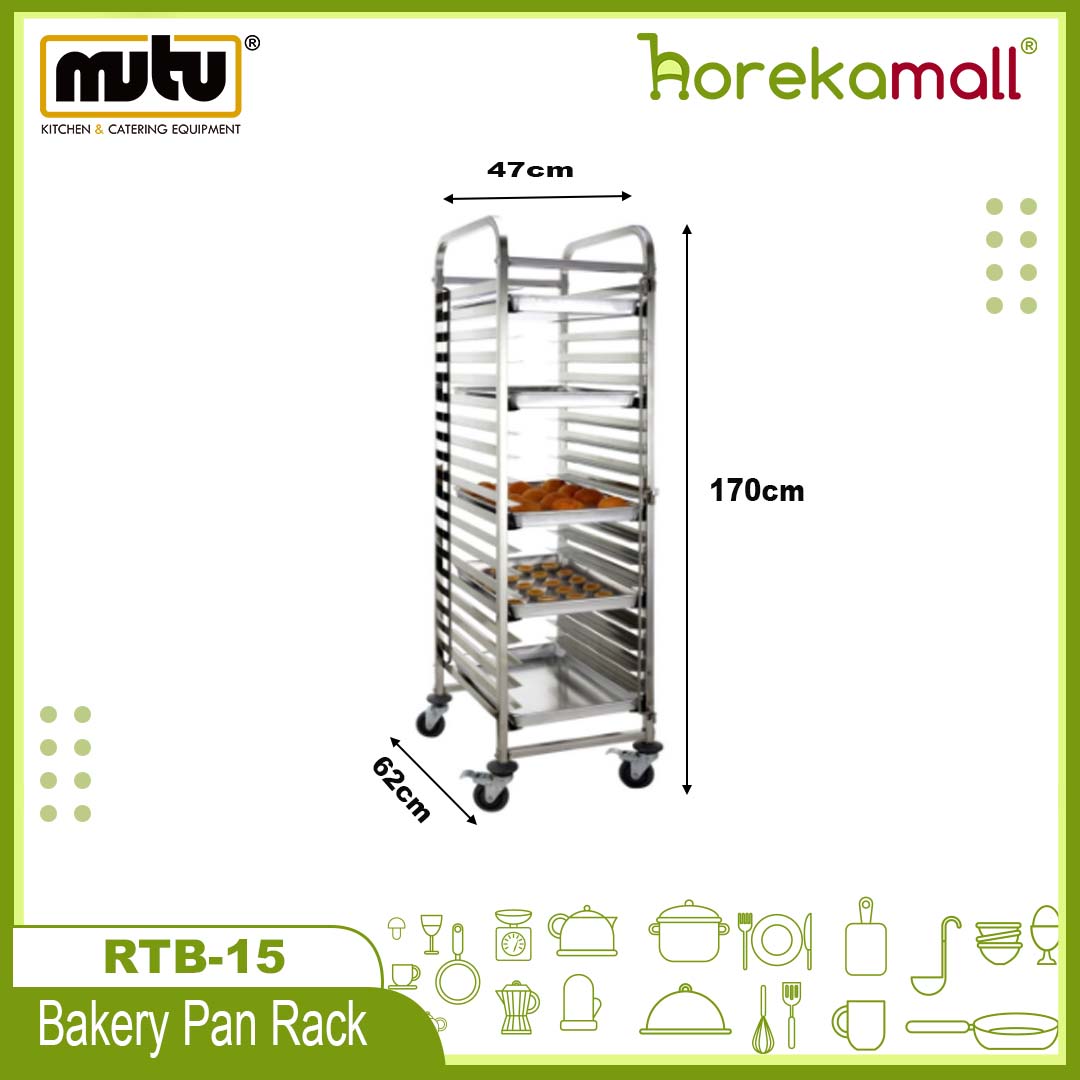 Troli Rak Bakery / Trolley Bakery / Troli Cooling Bakery 15 Tingkat RTB ...