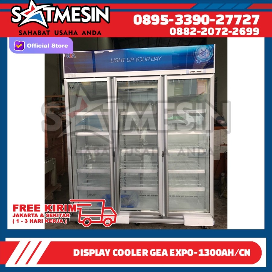 GEA EXPO-1300AH/CN Display Cooler Showcase 1300 Liter - Silver | Lazada ...