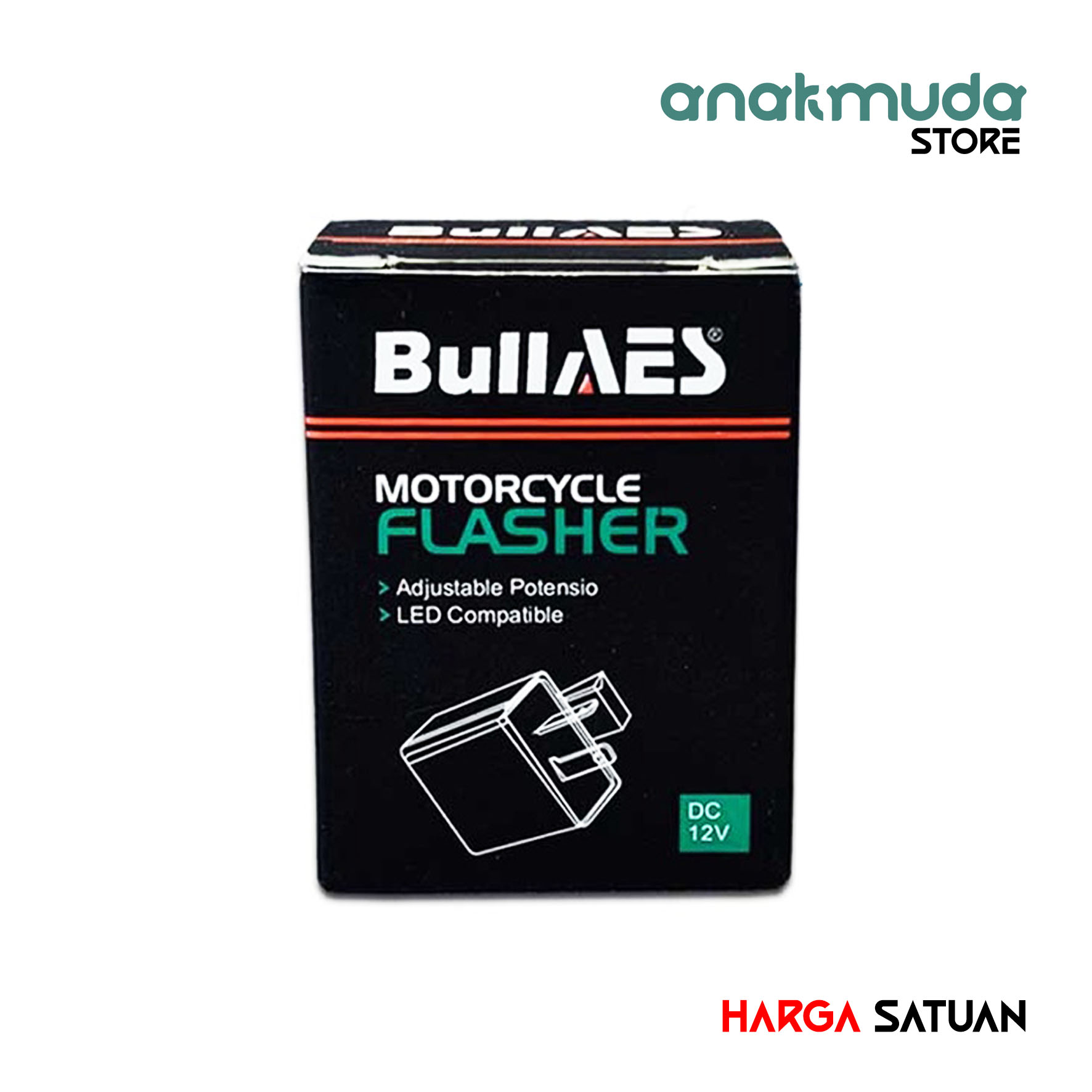 Flasher Flaser Relay Lampu Sein Sen Weser Hazard Bohlam LED Motor Matic ...