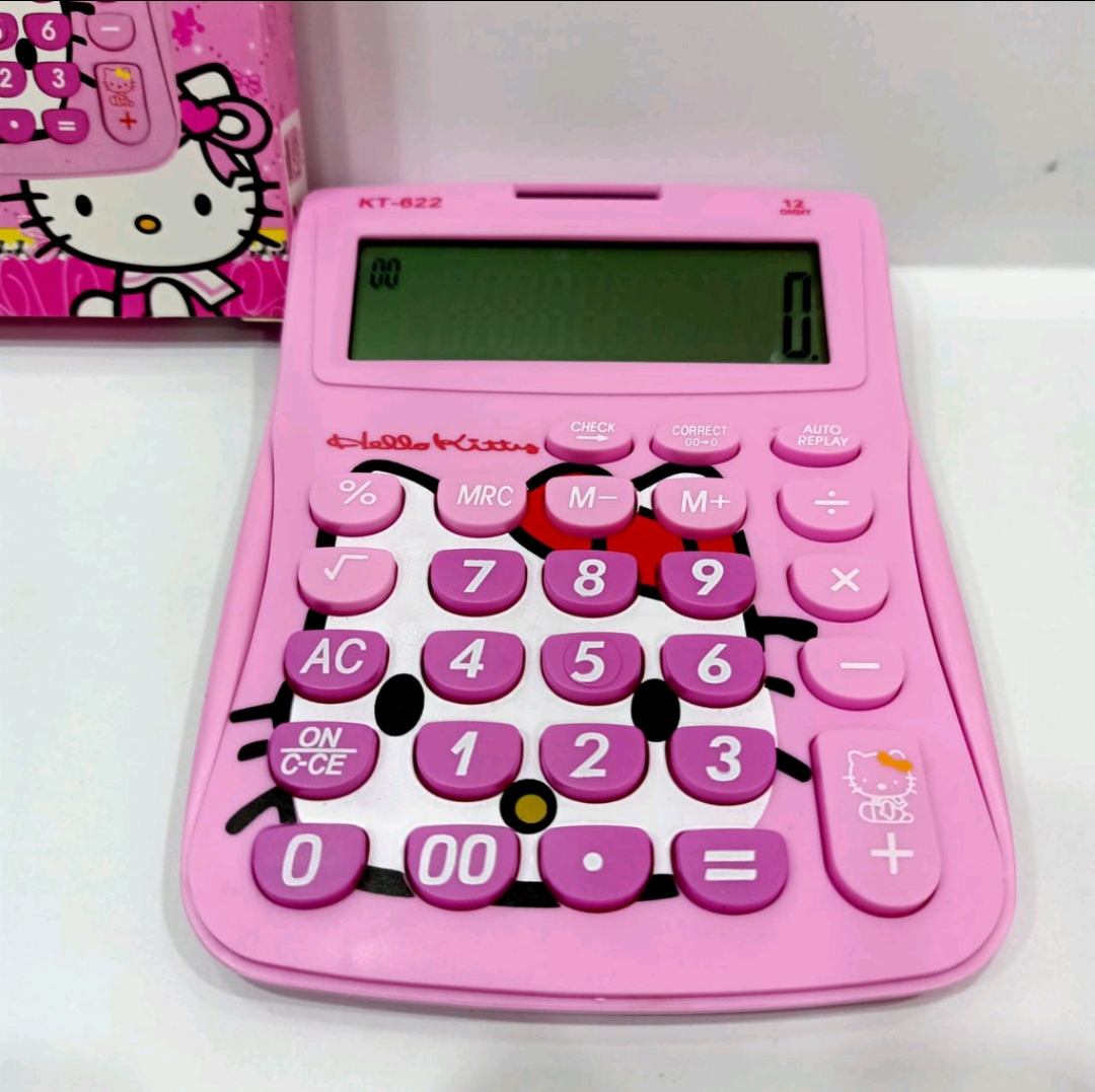 Kalkulator Hello Kitty KT-622 / Hello Kitty Calculator 12 digit cek ...