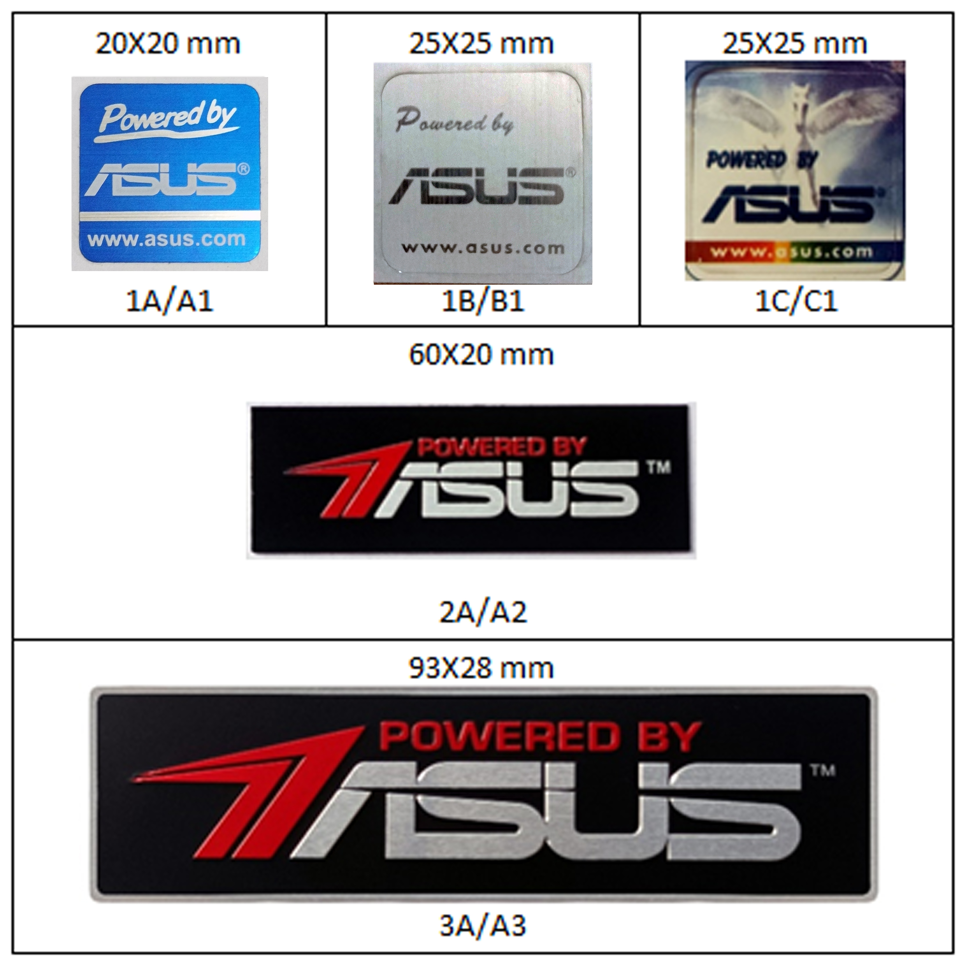 Stiker Logo Powered by Asus Original | Lazada Indonesia