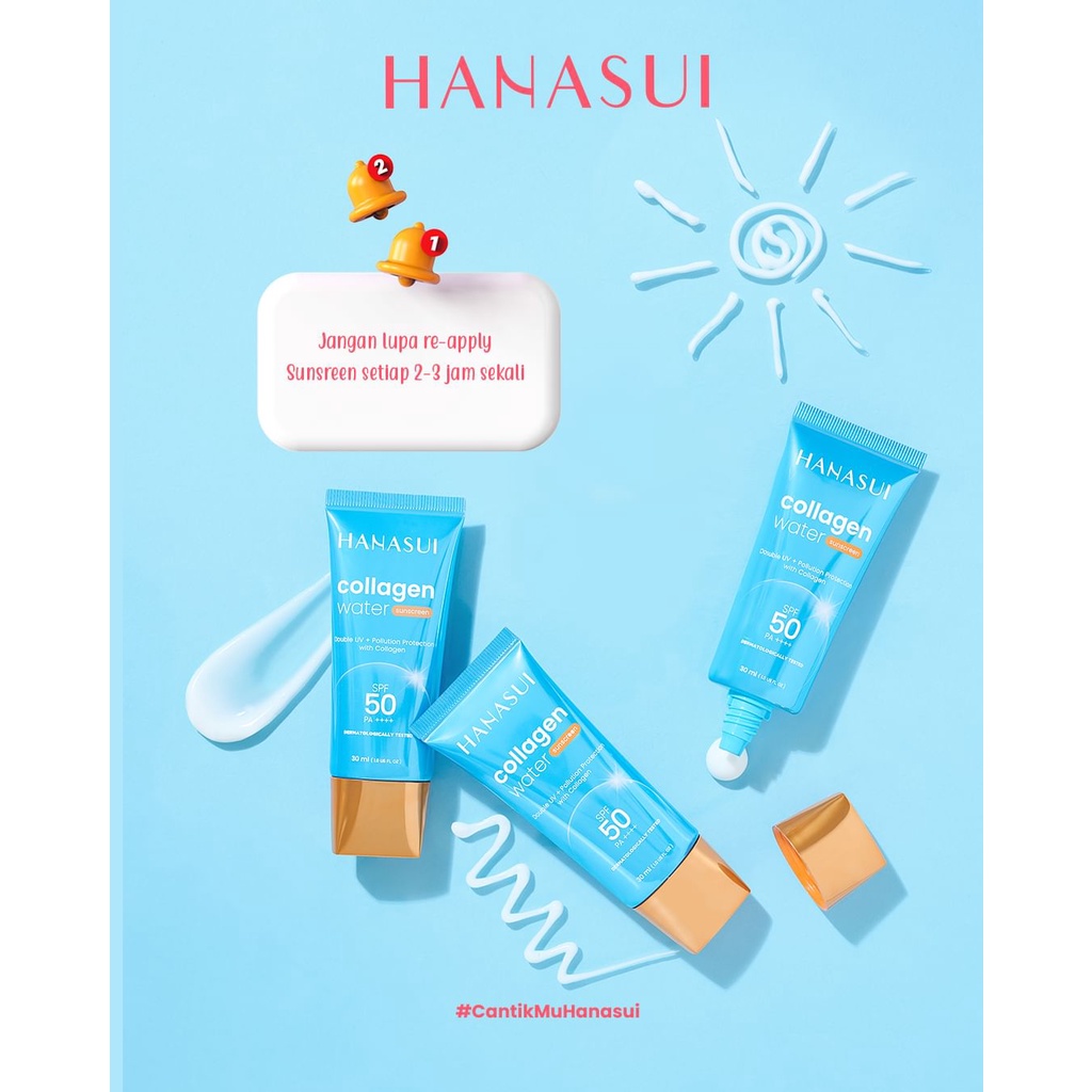 HANASUI SUNSCREEN WITH COLAGEN WATER | Lazada Indonesia
