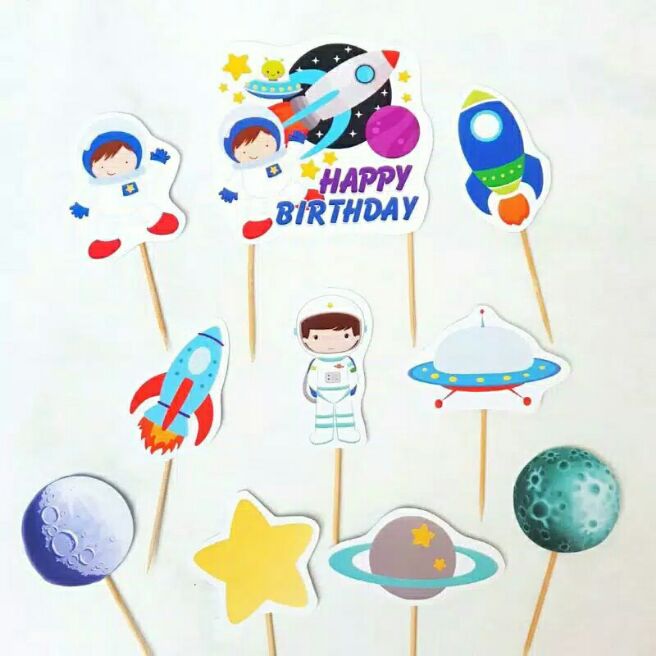 topper toper hiasan kue cake tart ulang tahun happy birthday karakter ...