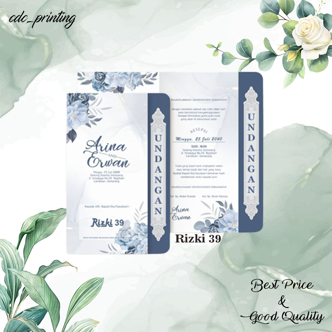 [isi 100 lembar] UNDANGAN PERNIKAHAN RIZKI 36-41| UNDANGAN MODERN ...