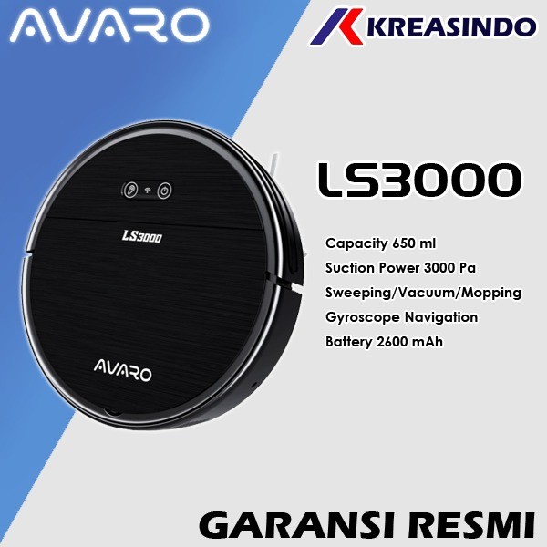 AVARO LS3000 Robot Robotic Vacuum Cleaner Vacum Cleaner Resmi | Lazada Indonesia