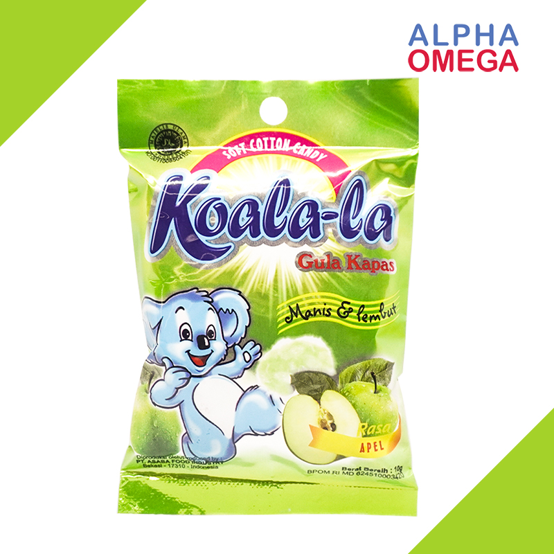 KOALA-LA KAPAS CANDY 10 GR - APEL - SOFT COTTON CANDY PERMEN GULA KAPAS ...