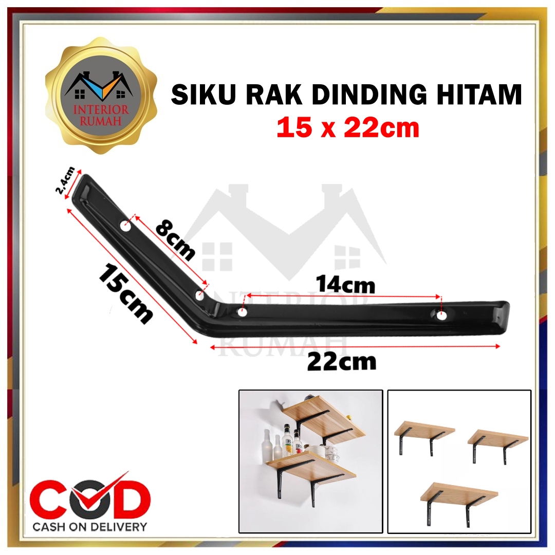 Siku Rak Dinding Besi L Rak Penyangga Bracket Ambalan Siku Breket KUAT ...