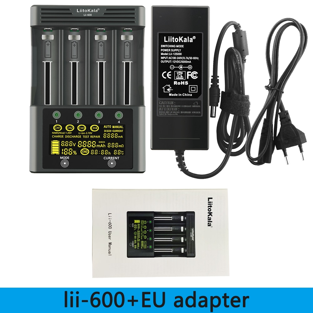 Liitokala Lii-600 Lii-S6 Lii-S8 Lii-PD4 Lii-500 Lii-500S V 1.2V 3.7V 3 ...