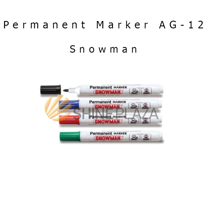Spidol Permanent Snowman AG-12 - Snowman Permanen Marker AG12 | Lazada ...