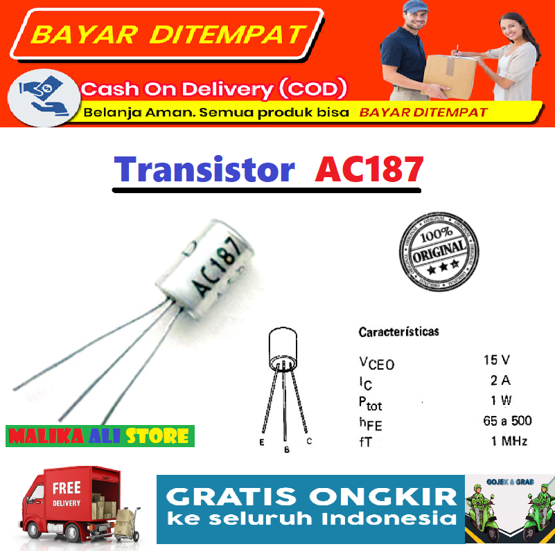 Transistor AC187 - ORIGINAL | Lazada Indonesia