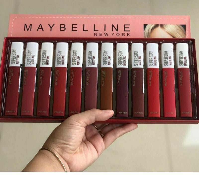 Maybelline Super Stay Matte Ink Lipcream isi 12 (box) | Lazada Indonesia