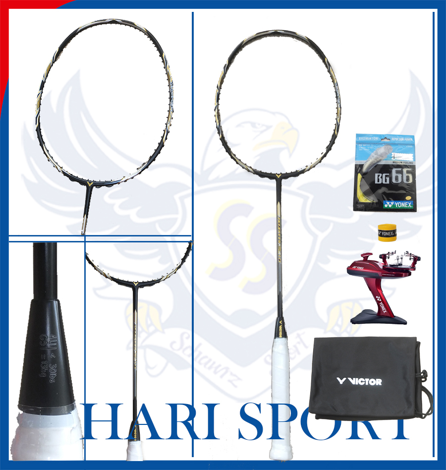 VICTOR JetSpeed 10 BLACK GOLD | Victor JS 10 Raket Badminton ...