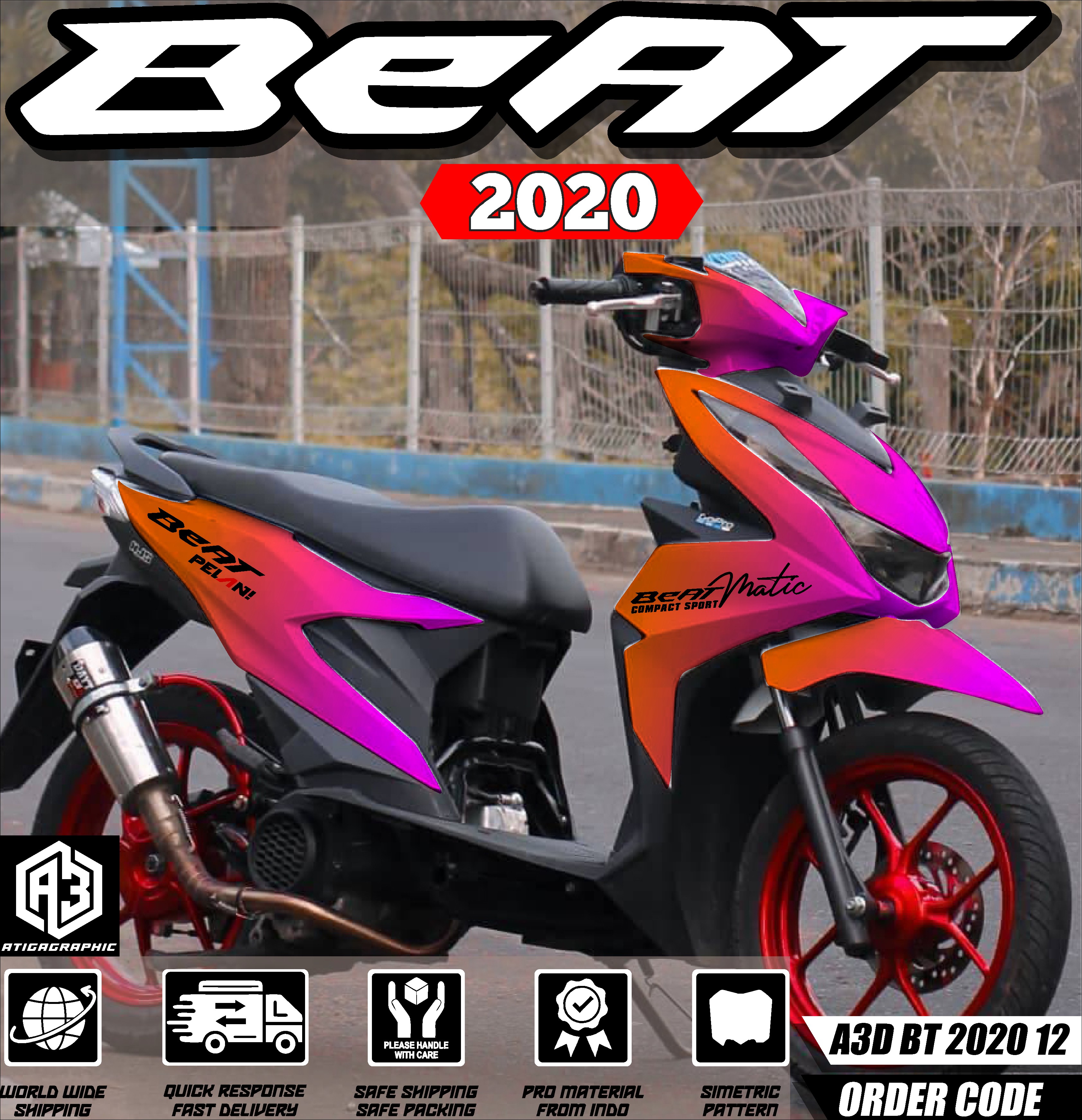 Decal Sticker BEAT 2020 Deluxe Fullbody new- decal sticker beat deluxe ...