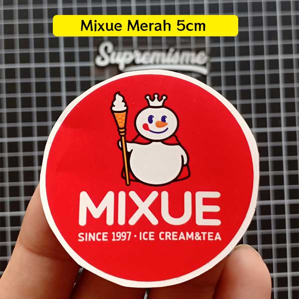 Stiker Mixue Murah | Sticker Ice Cream Mixue | Stiker Logo Mixue untuk ...