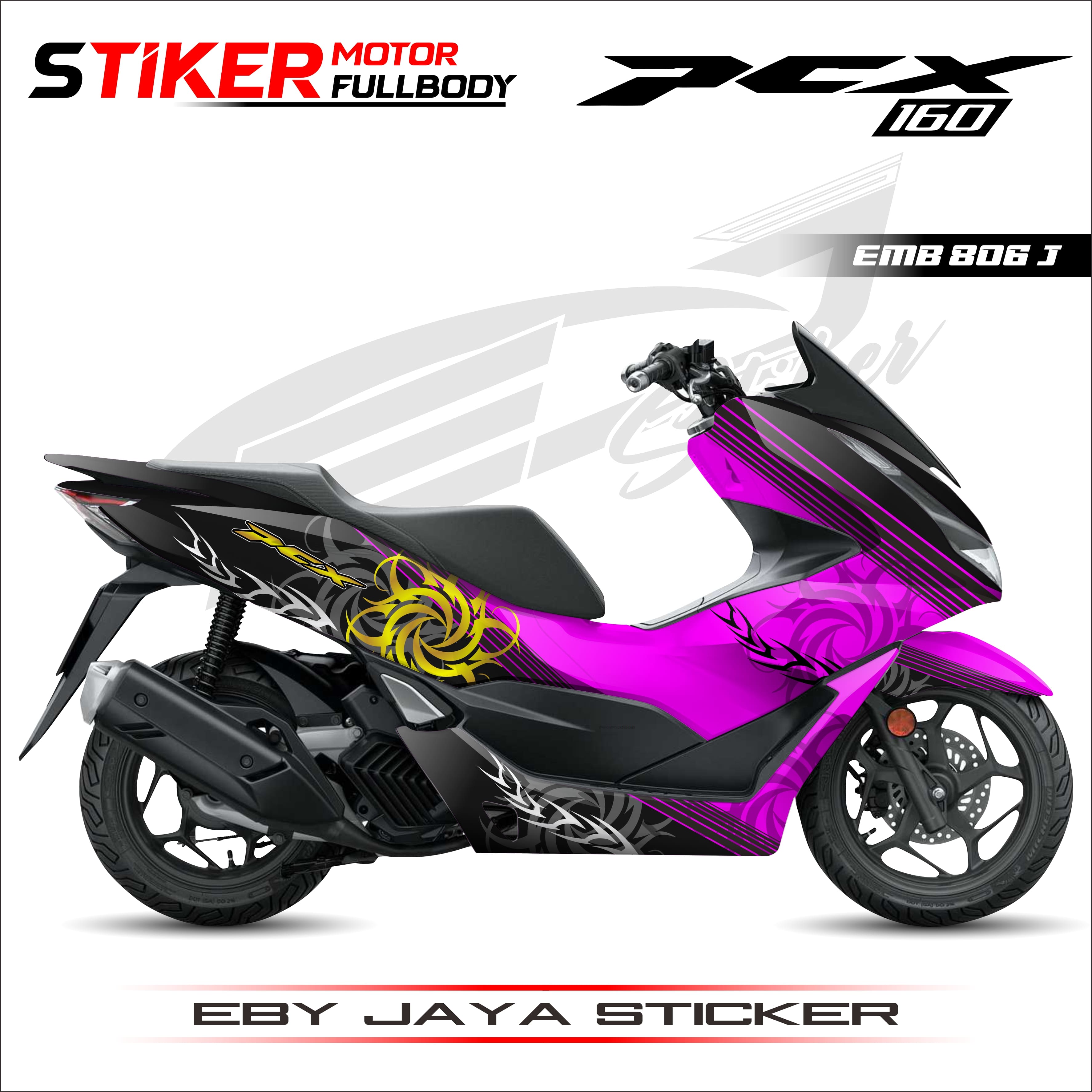 STIKER LANGSUNG CETAK VARIASI MOTOR PCX ALL VARIAN SIAP PAKAI-STIKER ...
