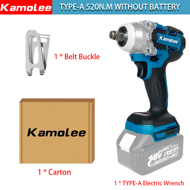 [Bisa COD+Spot]Kamolee Tool DTW285 520 N.m 1/2 Inch Electric Impact ...