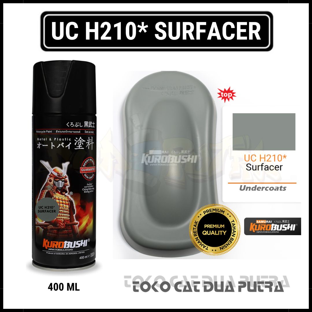 Cat Semprot Samurai Paint UC H210 Surfacer / Epoxy / Primer Grey / Cat ...