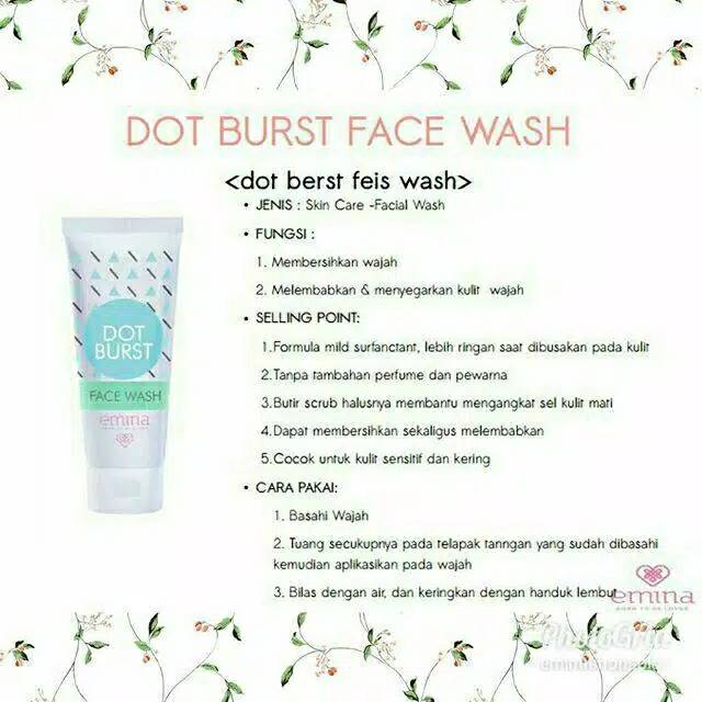 Emina Dot Burst Face Wash 60ml Wash Wajah Untuk Kulit Sensitif Pembersih Wajah Tanpa Parfum Mengatasi Kusam Lazada Lazada Indonesia