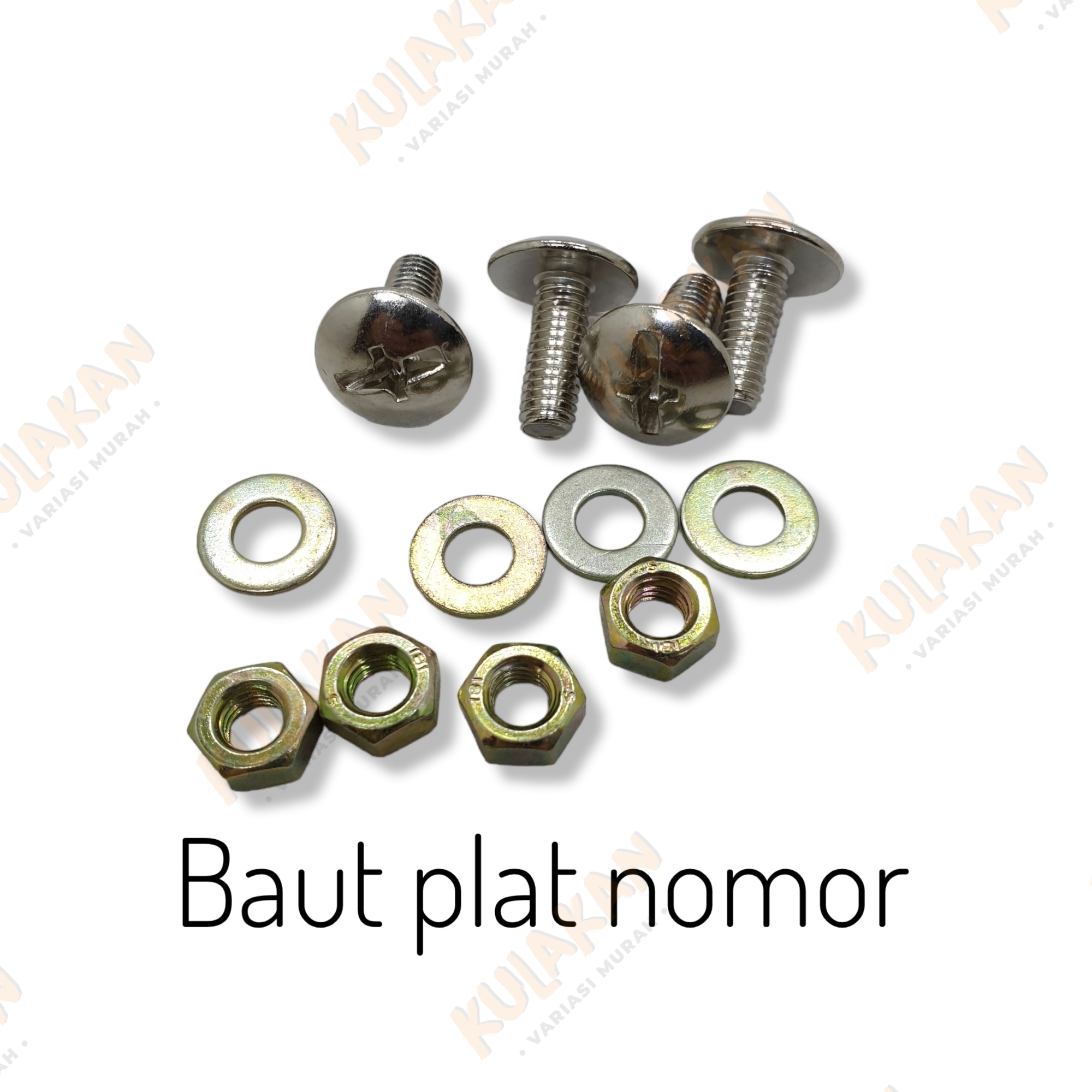 Baut Plat Nomor Motor isi 4 | Lazada Indonesia