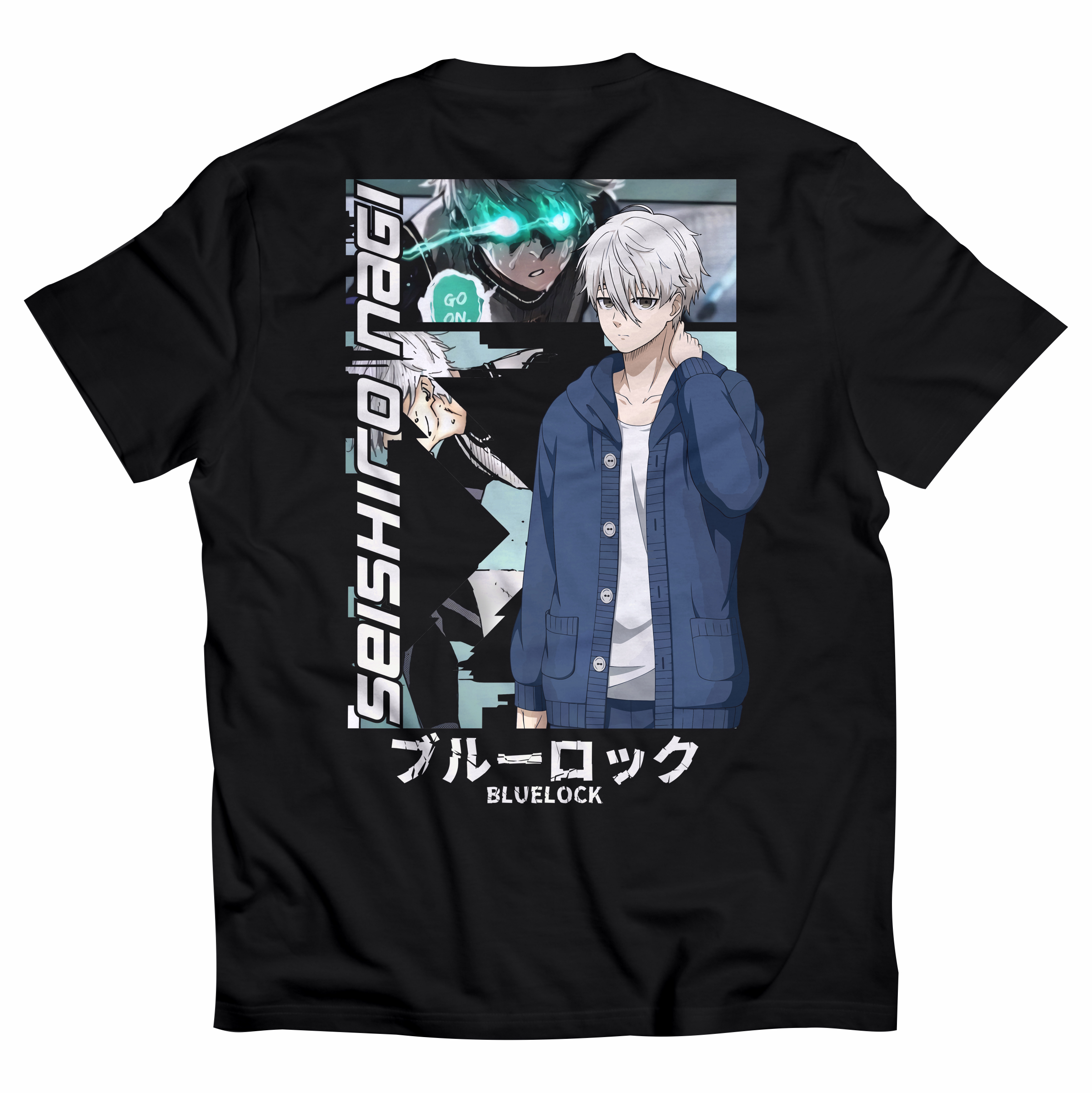 Baju Anime BLUE LOCK SEISHIRO NAGI BL008 Kaos Anime KEREN | Lazada ...