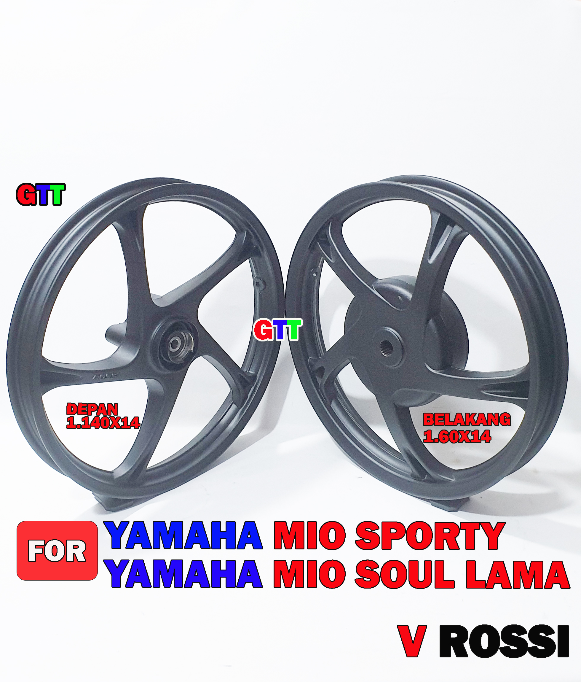 VELG RACING ROSSI MIO SPORTY DAN MIO SOUL LAMA RING 14. | Lazada Indonesia
