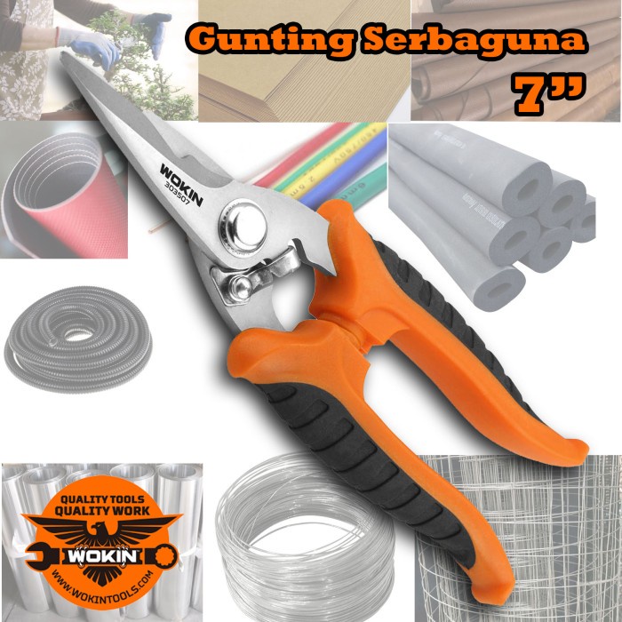 Gunting Potong Baja Ringan Plat 7inch Gunting Seng Baja Ringan Holo ...