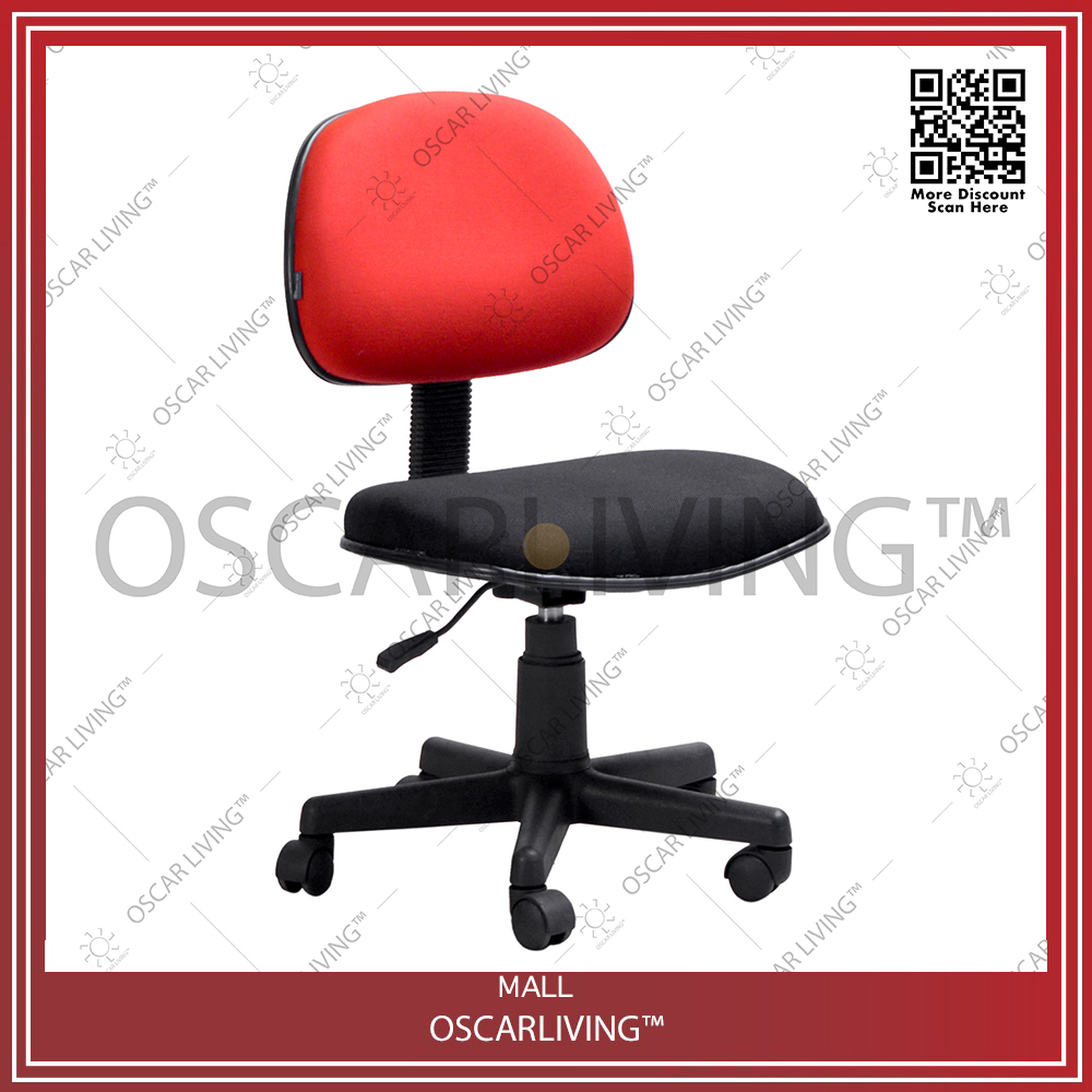 Gresco GC 65 Kursi Kantor Staff Fabric Merah Dudukan Hitam Khusus ...