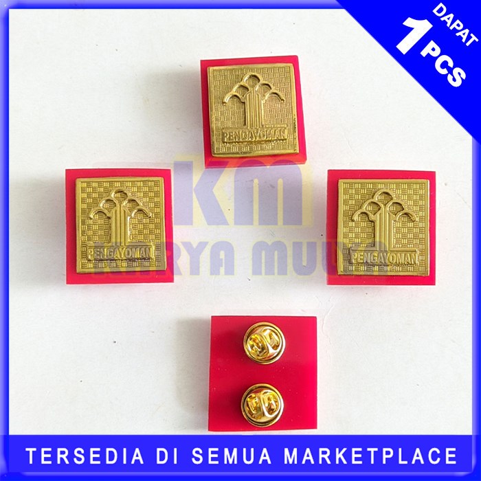 Lencana Kemenkumham Pin Pengayoman Mika Atribut Kemenkumham - KM / 1pcs ...