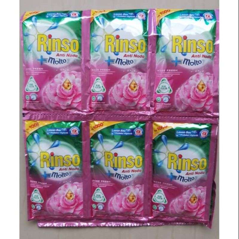 Rinso Cair / sachet / 38 ml / 6 pcs | Lazada Indonesia