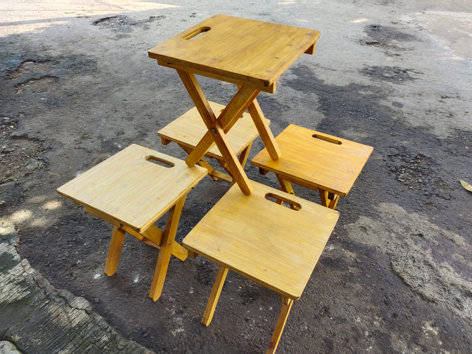 Kursi Kayu Lipat Outdoor | Lazada Indonesia