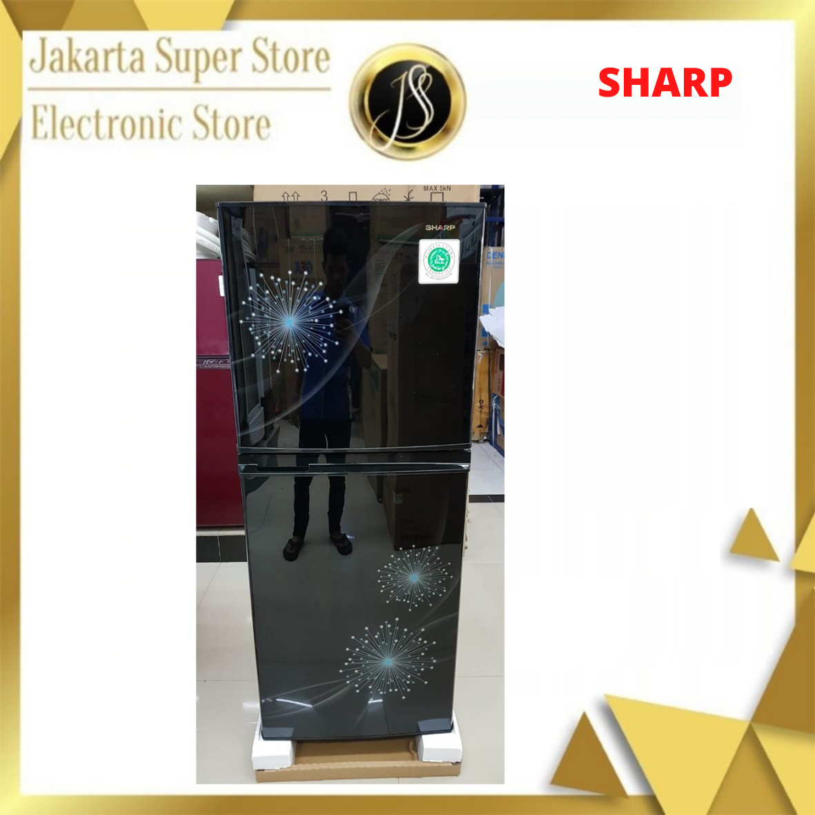KULKAS SHARP SJ 316 MG / SJ 317 MG - GB / LEMARI ES 2 PINTU | Lazada ...