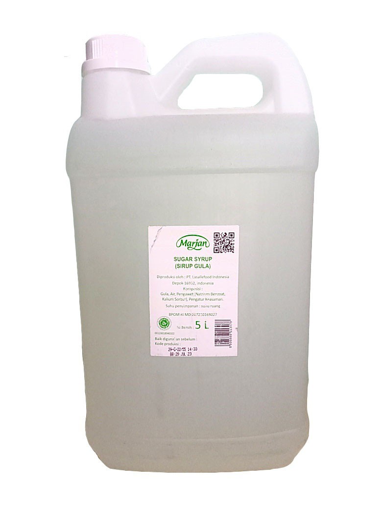 gula cair sirup sugar fruktos fructose marjan 5000 5 liter | Lazada ...