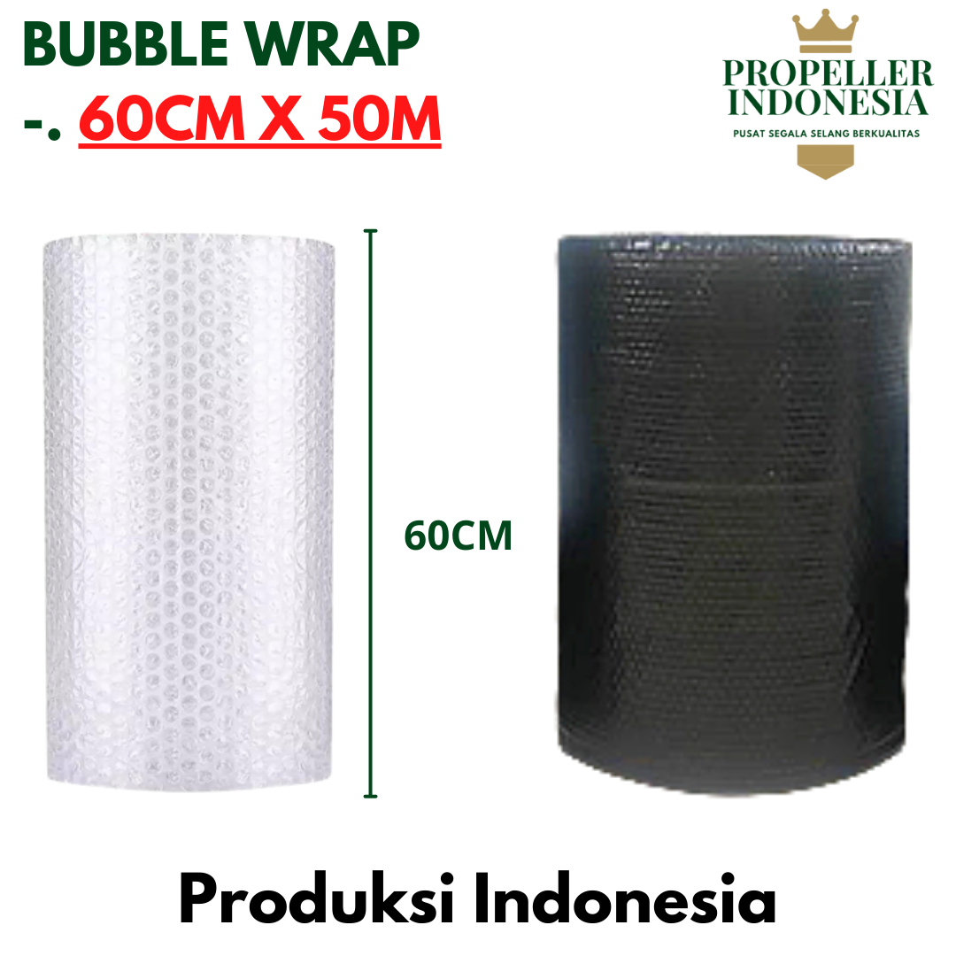 Bubble Wrap Roll Hitam Bening Tebal Buble Wrap Plastik Rol Packing ...
